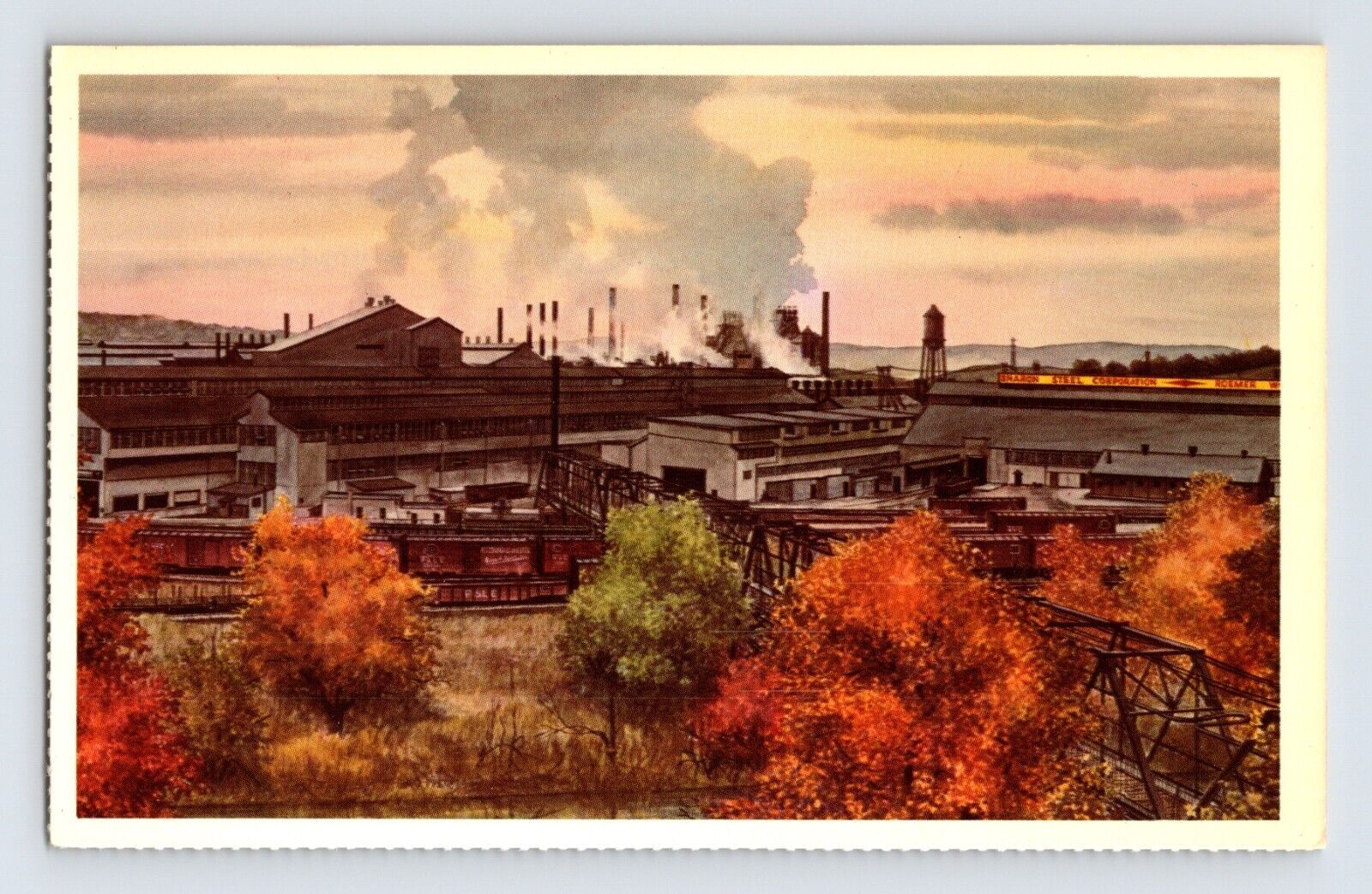 Postcard Railroad Train Pittsburgh Lake Erie Roemer Works Fogg 1960s ...
