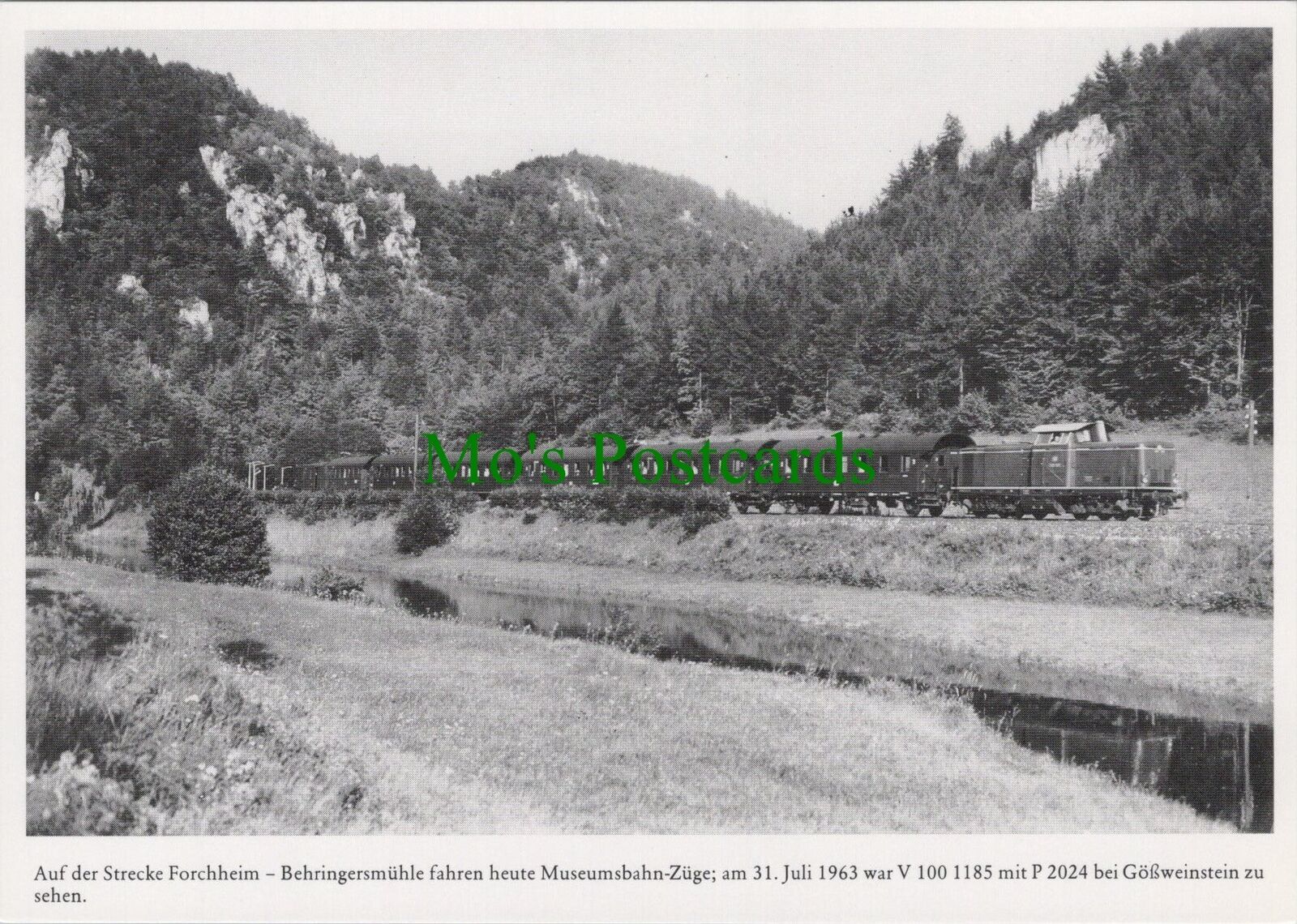 German Railway Postcard-Deutscher Zug,Lokomotive,Eisenbahn (Modern ...