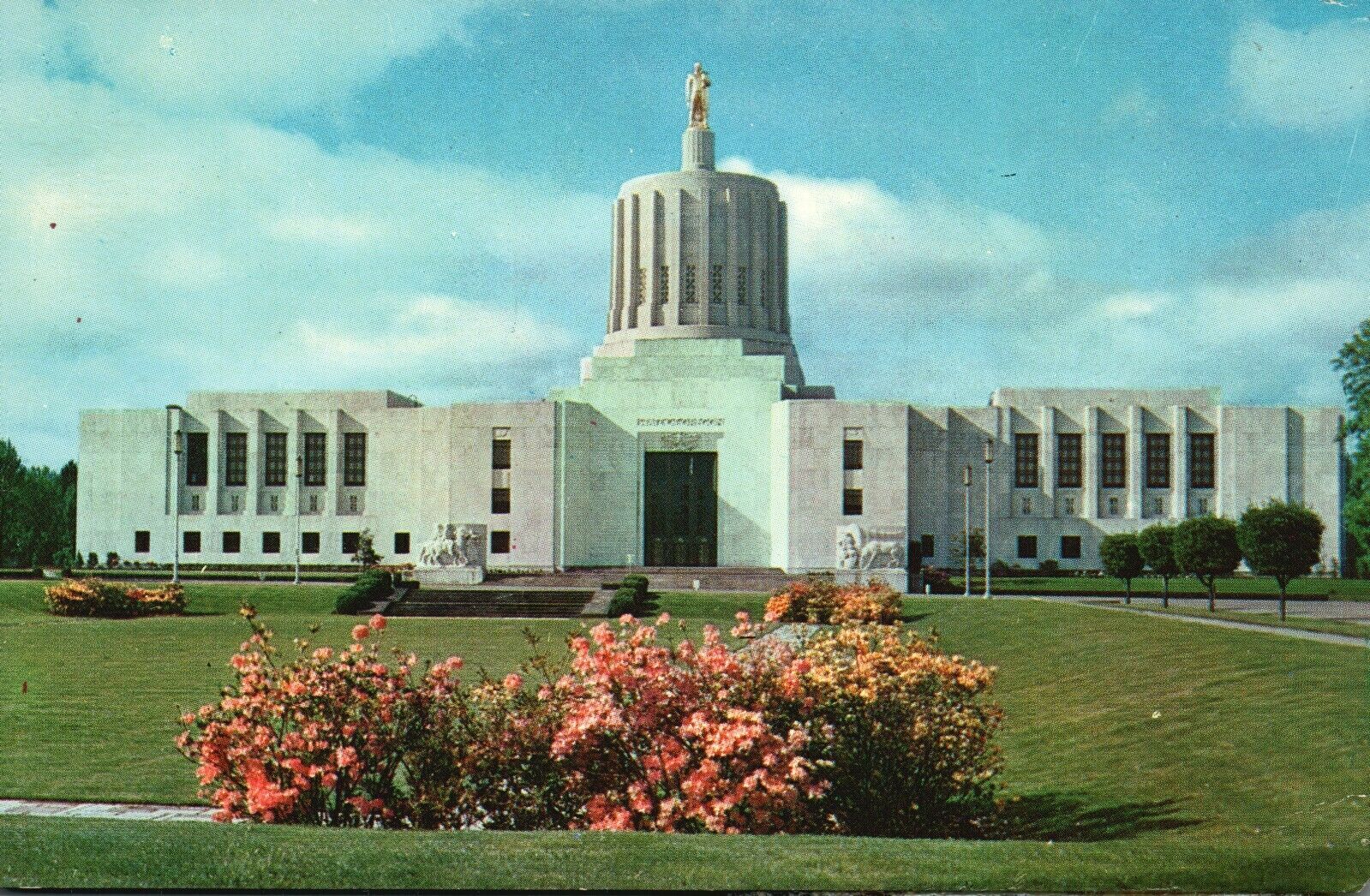 Vintage Postcard Oregon State Capital Building Marble Structure Salem ...
