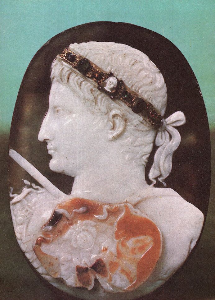 Roman Emperor Augustus Aegis Old Cameo British Museum 1970s Postcard ...