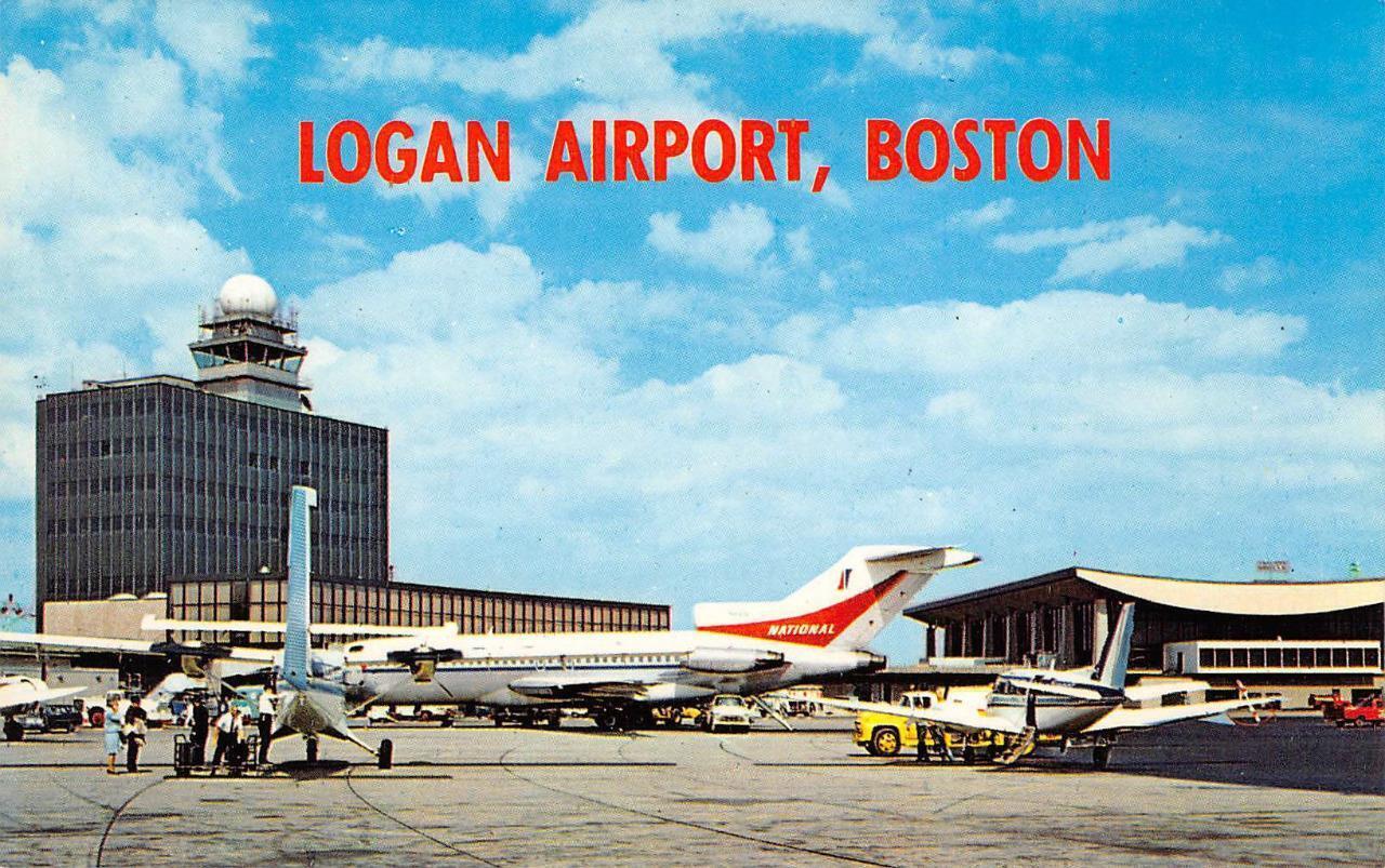 LOGAN INTERNATIONAL AIRPORT Boston, MA Airplanes c1960s Vintage ...