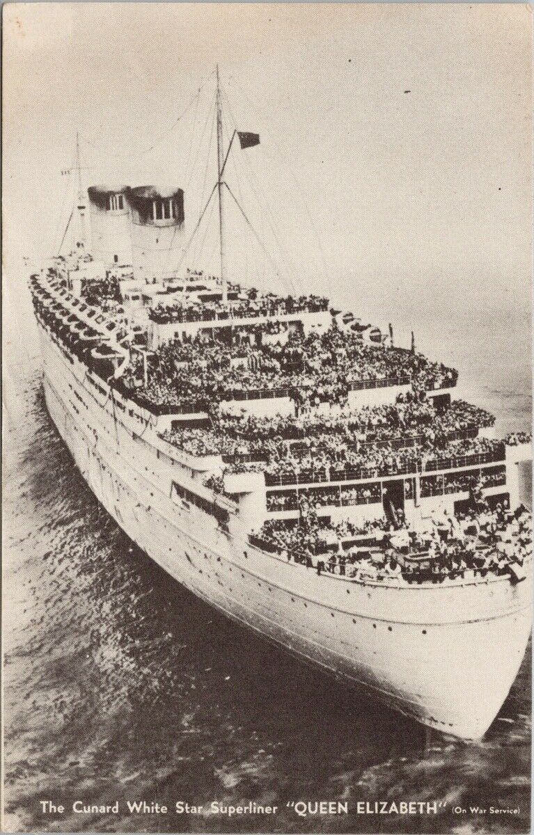 'Queen Elizabeth' Ship Cunard White Star Superliner Boat Unused ...