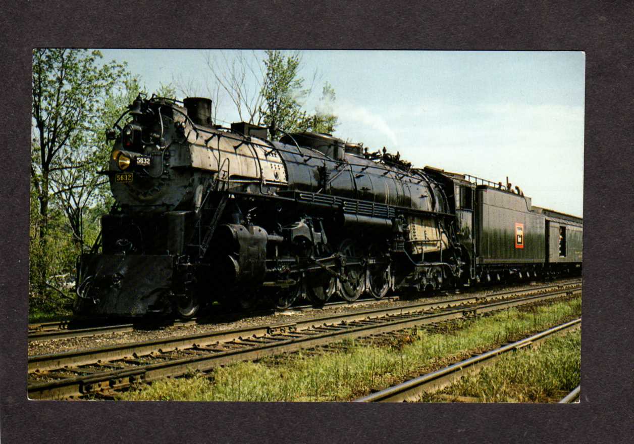 Chicago Burlington & Quincy Railroad train Engine Locomotive 5632 ...