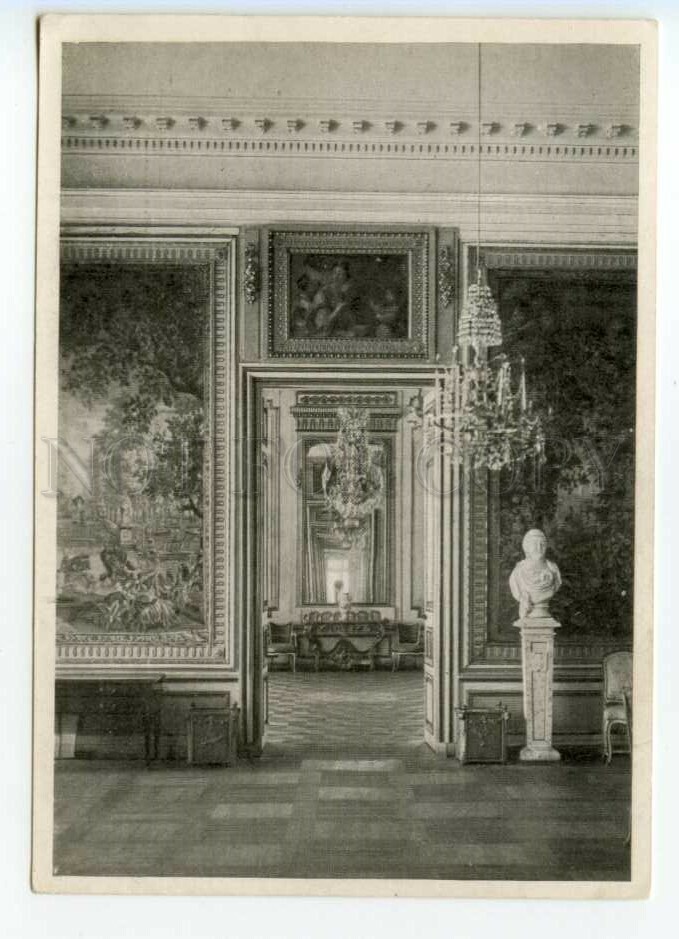 488348 USSR 1947 year Kuskovo Estate Museum enfilade palace postcard ...