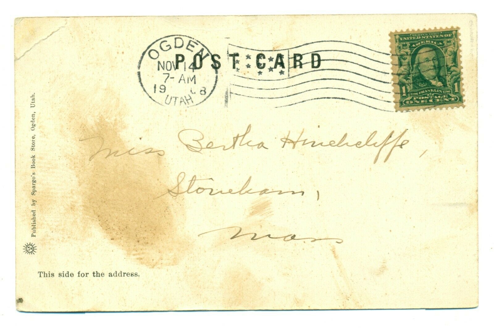 Postcard 1908 City Hall And Carnegie Library, Ogden, Utah ME8. | United ...