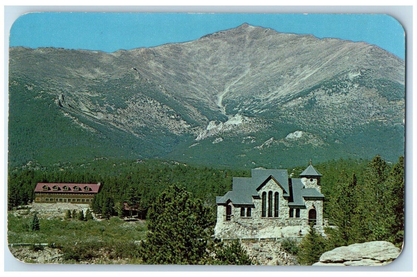 St. Malo Boy's Camp And Church Rock Mt. Meeker Rocky Mt. Nat. Park CO ...
