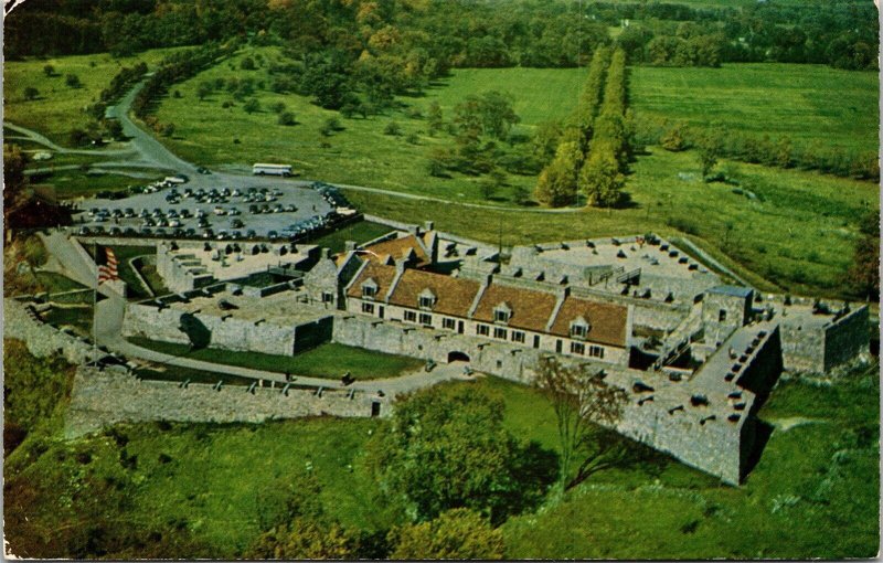 Historic Fort Ticonderoga Birds Eye View New York Scenic Chrome WOB ...