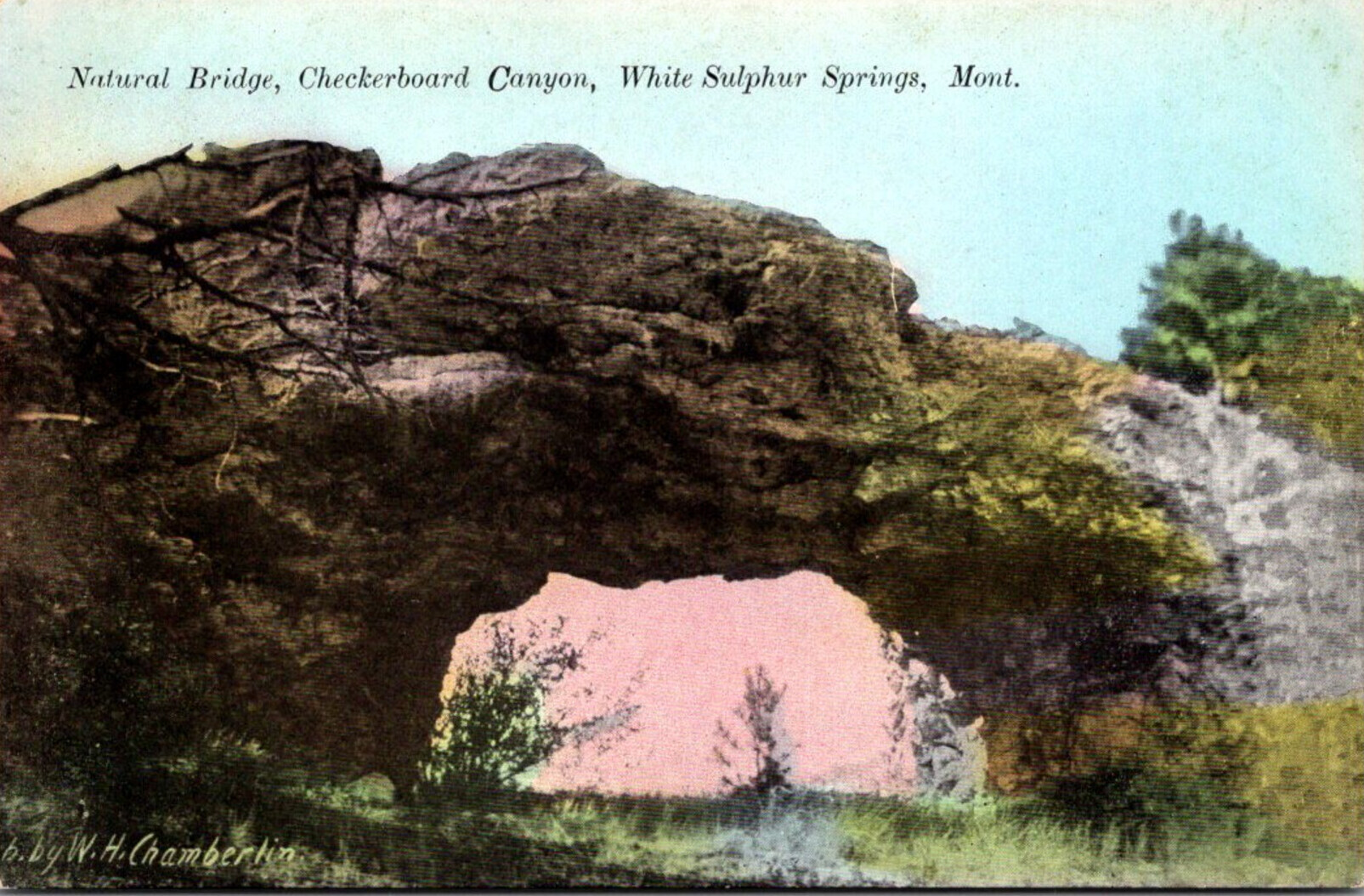 Montana White Sulphur Springs Checkerboard Canyon Natural Bridge ...