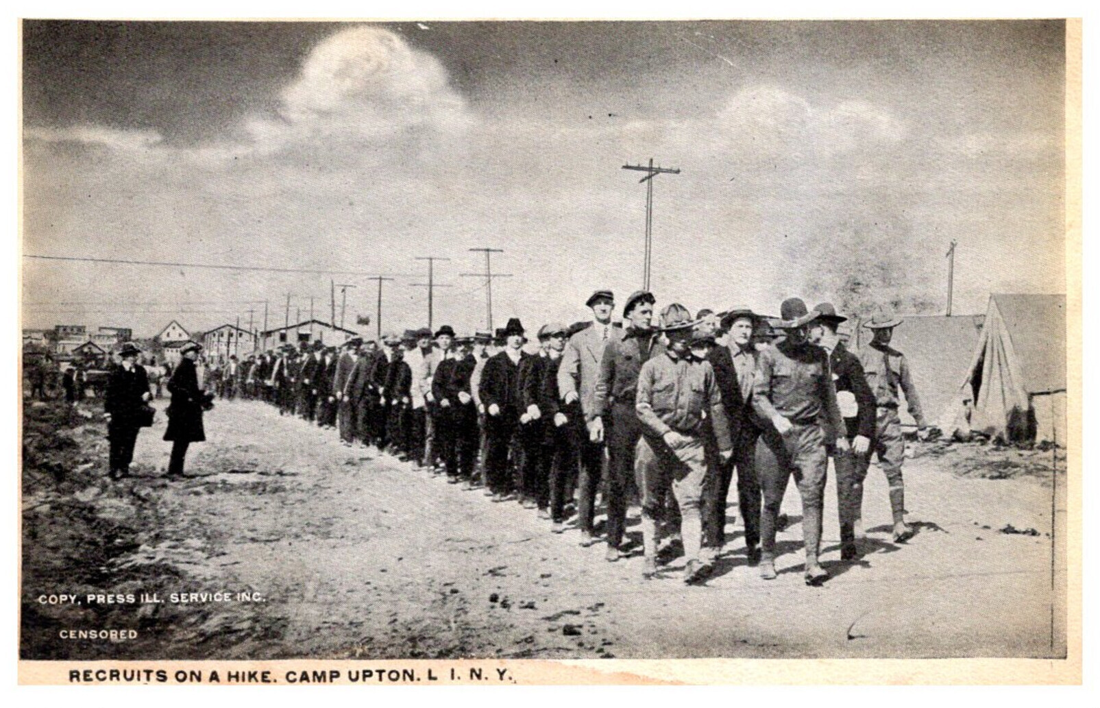 Camp Upton New York Long Island , Recruits on a Hike | Topics ...