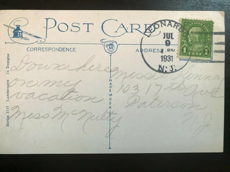 Vintage Postcard 1931 Scene near Leonardo New Jersey | Europe - United ...