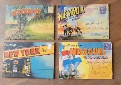Bundle of 12 Postcard Folders - Several photos per booklet - 1900s ...