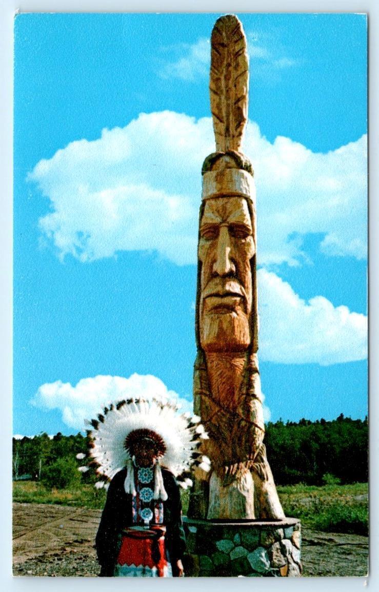 TWO HARBORS, MN ~ Peter Toth NATIVE AMERICAN Sculpture - Jimmy Mustache ...