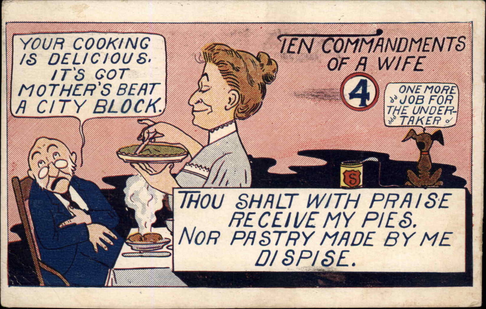 Antique PC Ten Commandments of a Wife Woman Bakes Terrible Pies ...