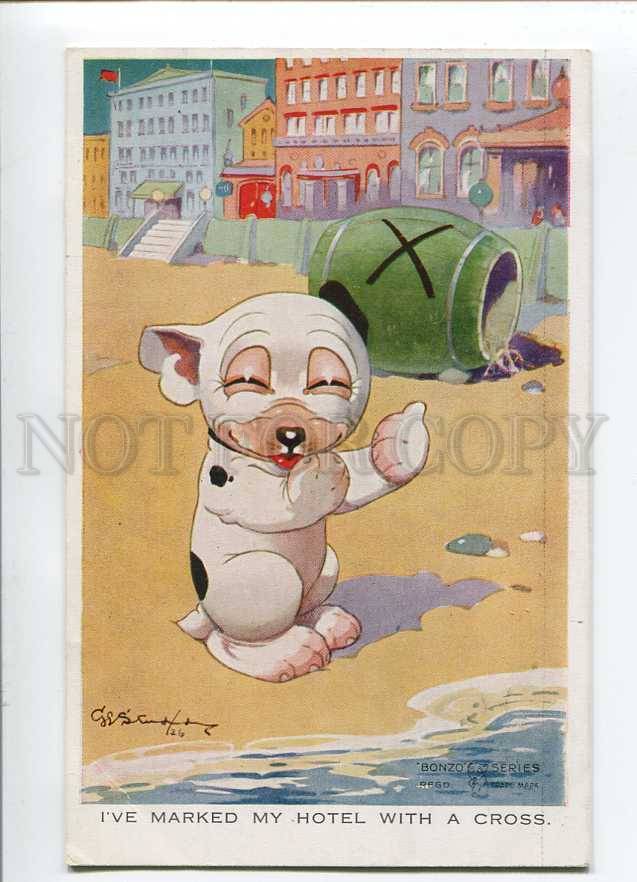 279833 Comic BONZO Playful Dog BEACH by STUDDY Vintage PC | Topics ...