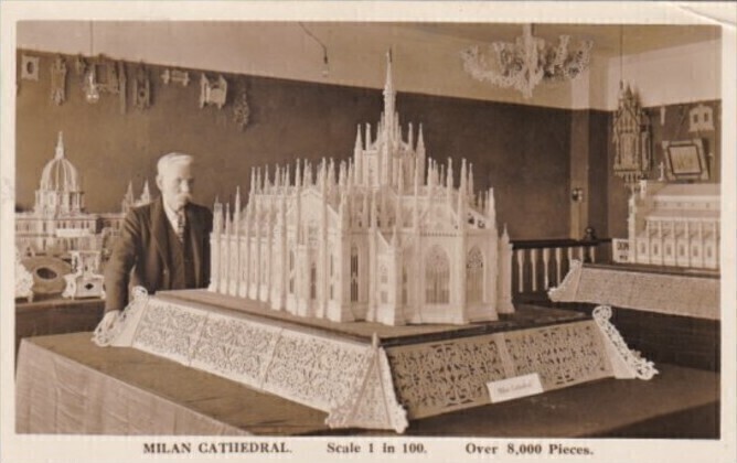 Richard Old's Model Of Milan Cathedral Front View Scale 1 in 100 Over 8 ...