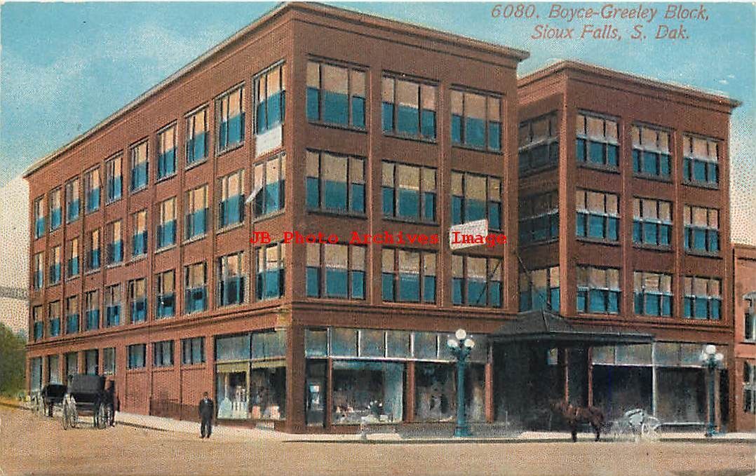 SD, Sioux Falls, South Dakota, Boyce-Greely Block, Exterior, Acmegraph ...