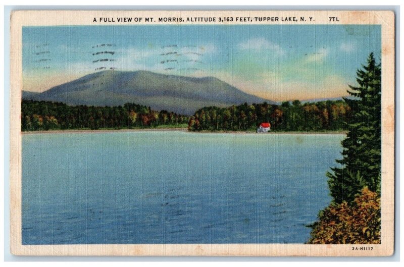 1938 Full View Of Mt. Morris House Scene Tupper Lake New York NY Posted ...