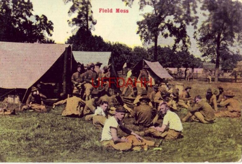 FIELD MESS soldiers pose for camera | Other / Unsorted, Postcard ...
