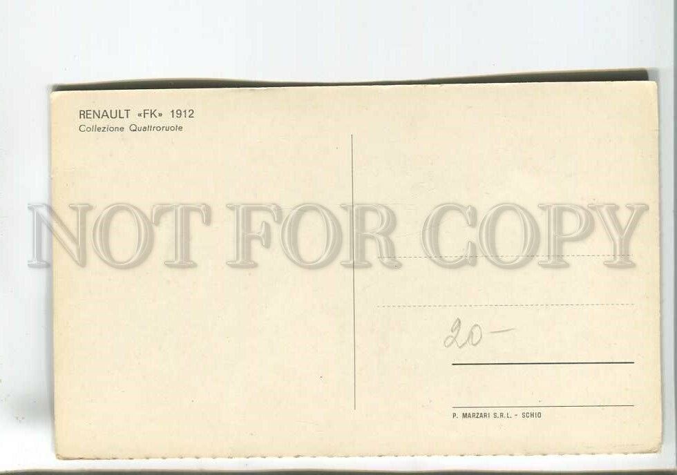 196883 Car Renault FK 1912 year old postcard | Topics - Transportation ...