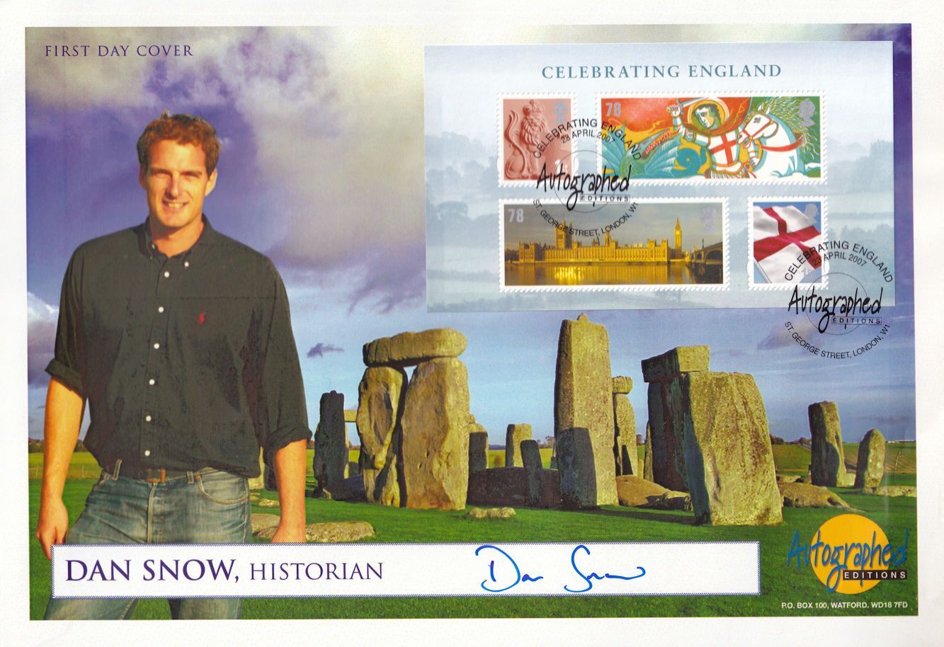 Dan Of Peter Snow TV Stonehenge Journalist Hand Signed FDC | Topics ...