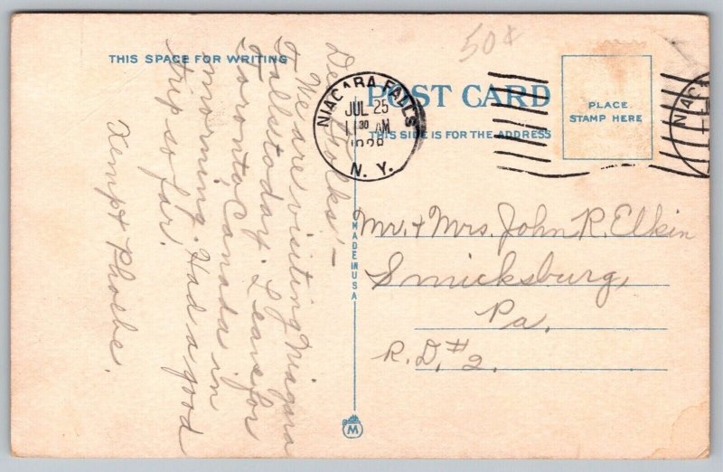 Niagara Falls Canada Terrapin Point Scenic Landmark WB Cancel WOB ...