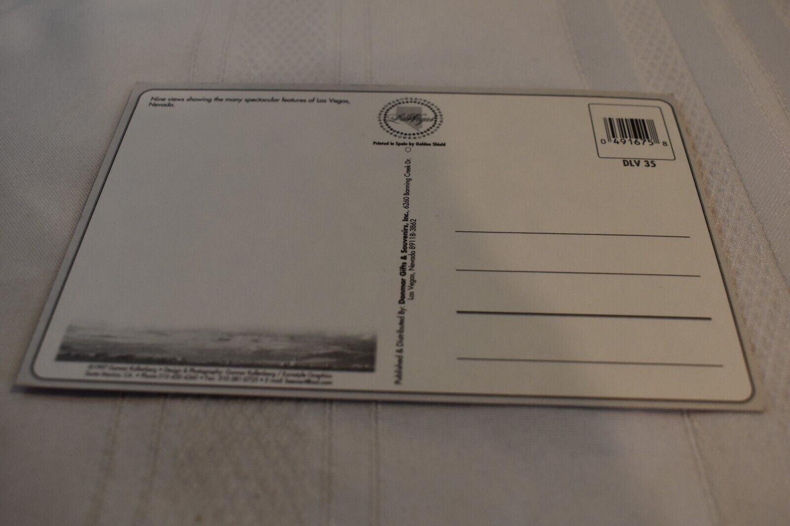 Nine Views of Las Vegas Nevada Postcard Gunnar Kullenberg DLV 35 ...