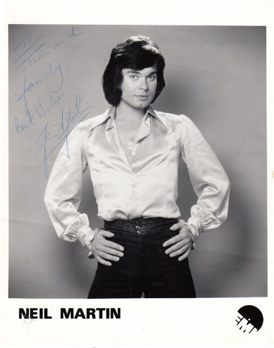Neil Martin 1970s Pop Singer Hand Signed EMI Large Publicity Photo ...