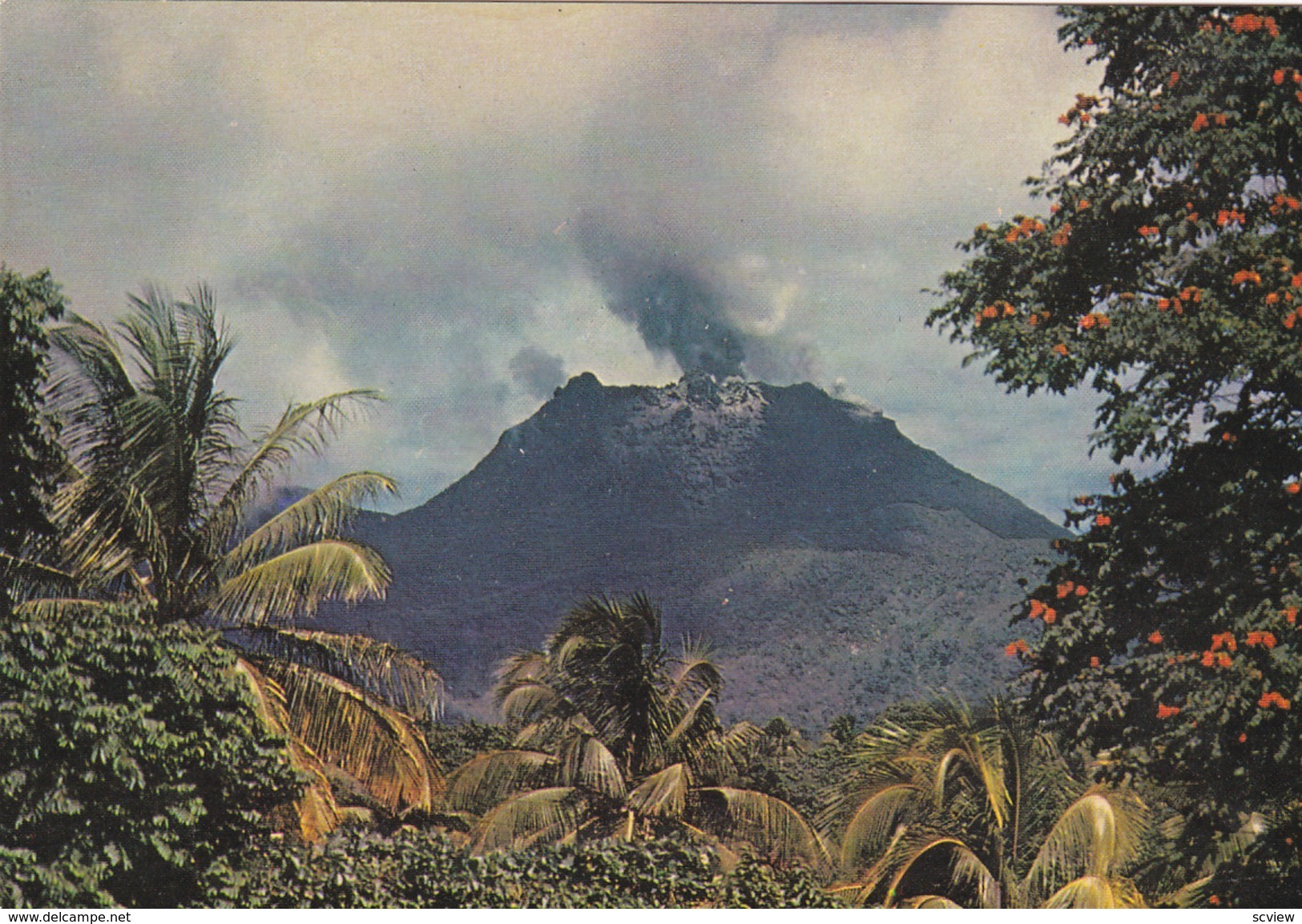 GUADELOUPE (1976) , Eruption de la Soufriere, Ausbruch des vulkans ...
