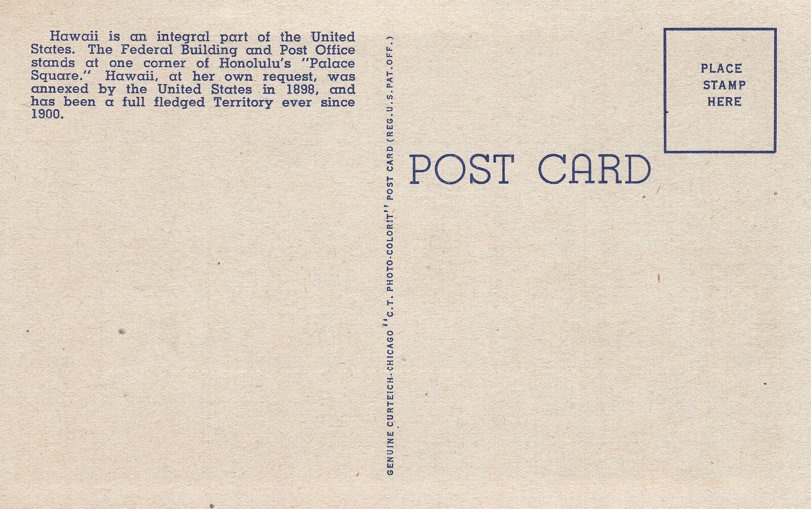 Vintage Postcard Federal Building Located at Honolulu Hawaii C. 1945 ...