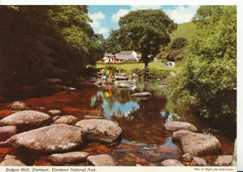 Devon Postcard - Badgers Holt - Dartmeet - Dartmoor National Park - Ref ...