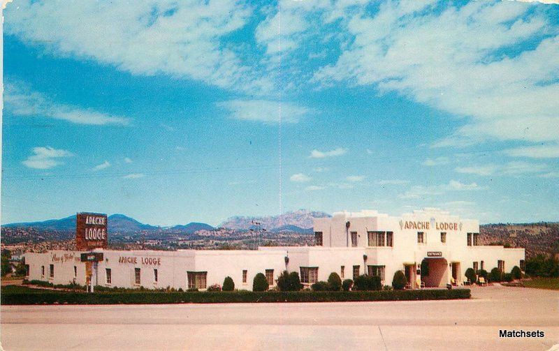 1954 PRESCOTT ARIZONA Apache Lodge Bradshaws Photo postcard 8608 ...