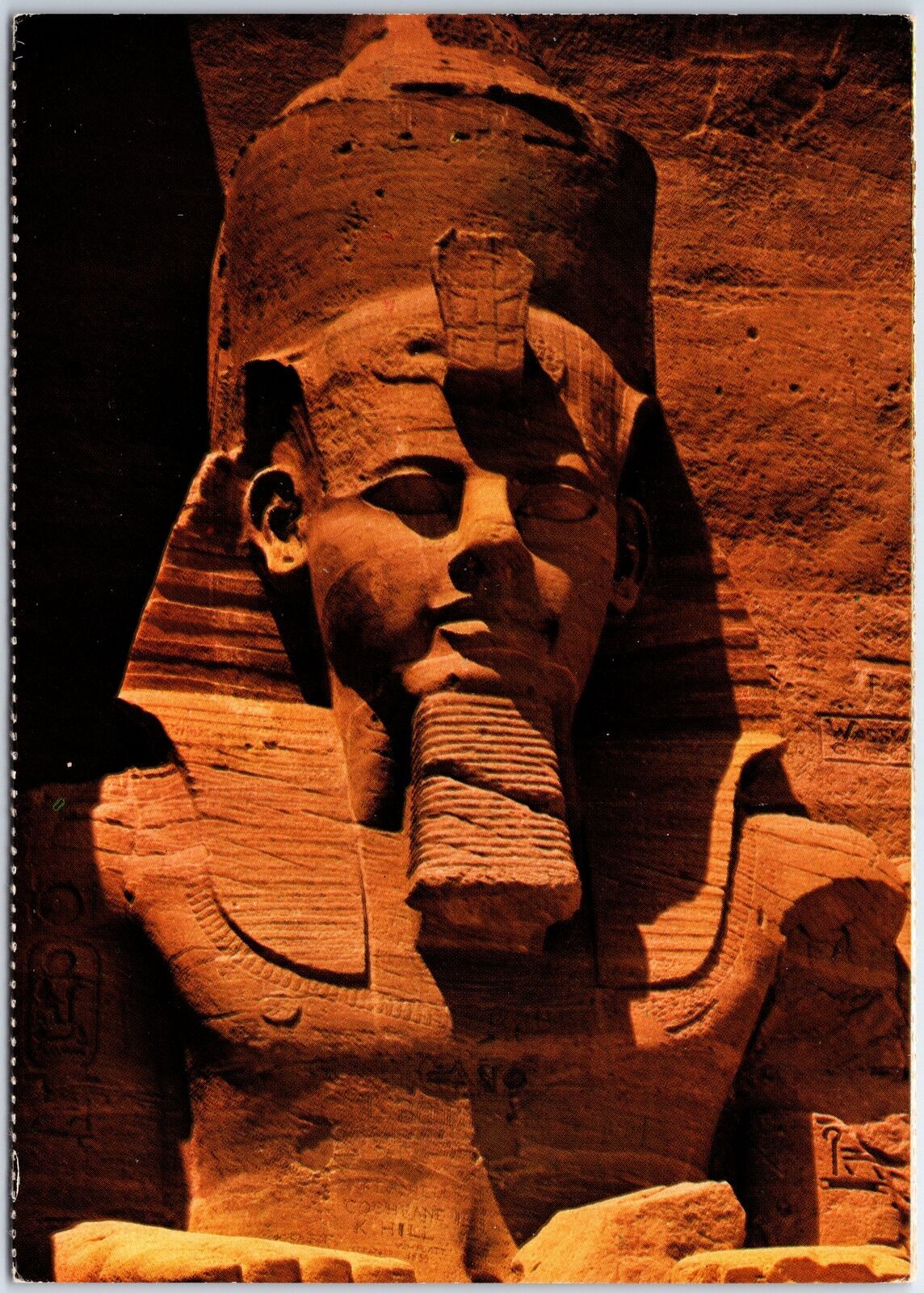 Vintage Continental Size Postcard Abou Simbel Rock Temple of Ramses II ...