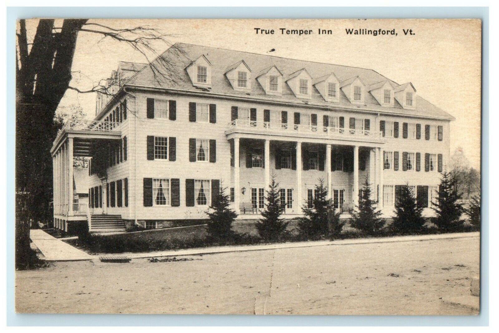 1935 True Temper Inn Street View Wallington Vermont VT Posted Vintage ...