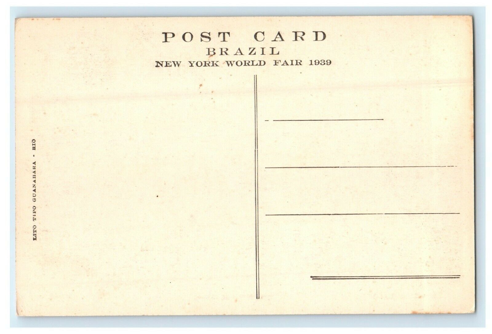 Rio De Janeuiro Mangue Canal Brazil, New York World's Fair 1939 ...