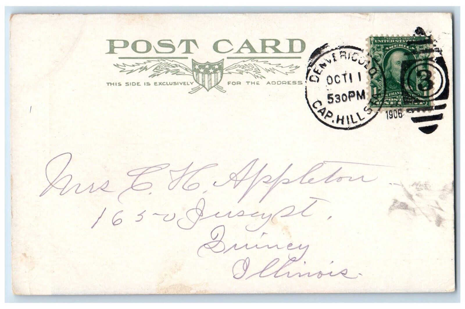 1906 Lake Eldora Mountain Trees Denver Colorado Vintage Antique Posted ...