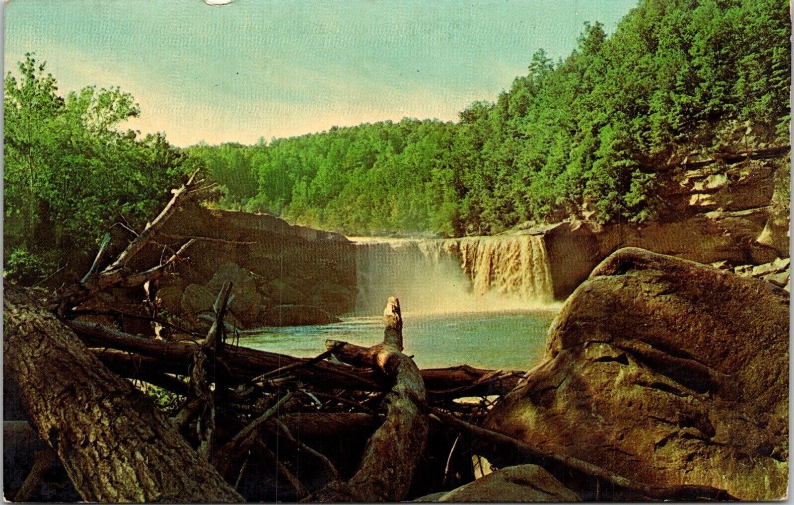 Cumberland Falls State Park Corbin Kentucky KY Postcard PM Monroe VA ...