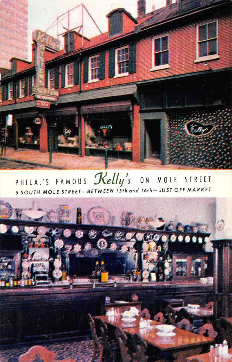 Philadelphia Pennsylvania Kellys Restaurant Multiview Vintage Postcard ...