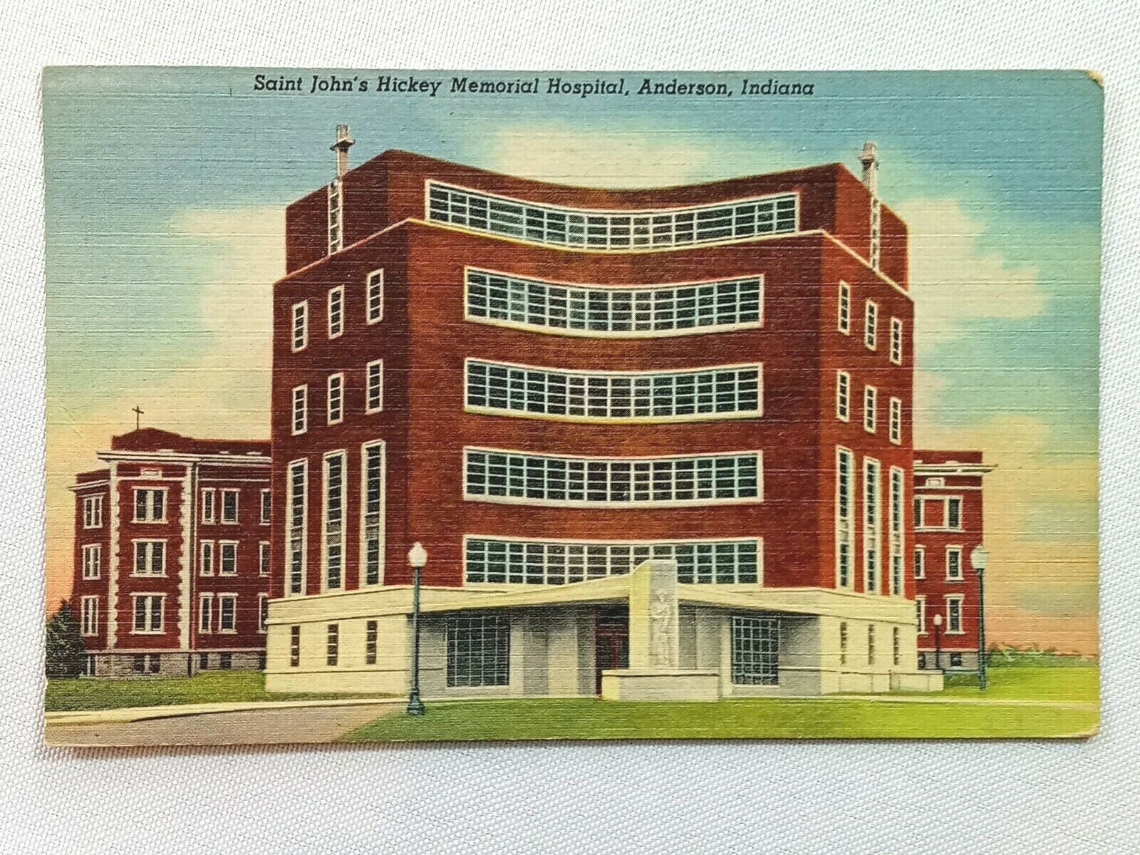 Vintage Postcard 1954 Saint John's Hickey Memorial Hospital Anderson IN ...