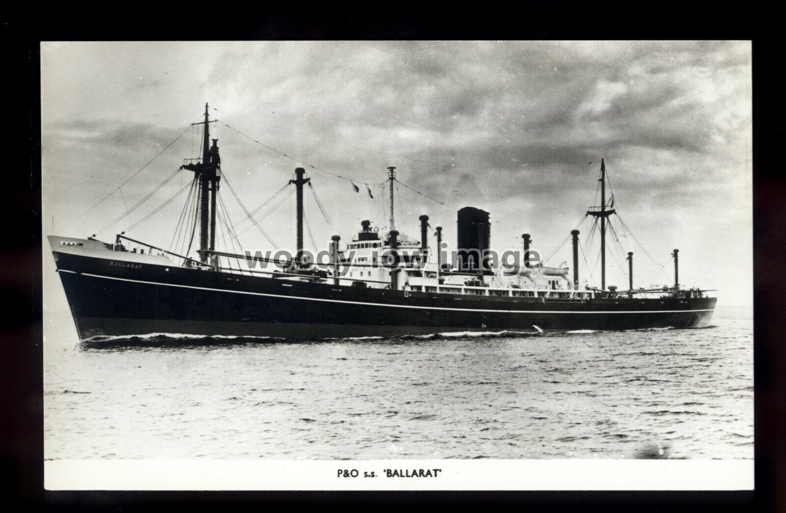 ca0490 - P&O Cargo Ship - Ballarat , built 1954 - postcard plain back ...