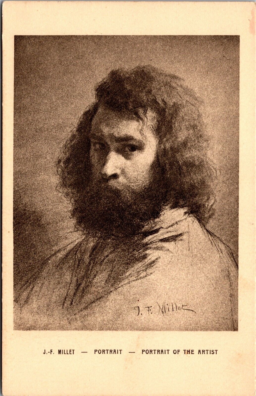 Vtg Portrait of the Artist J.F. Millet Art Postcard | Other / Unsorted ...