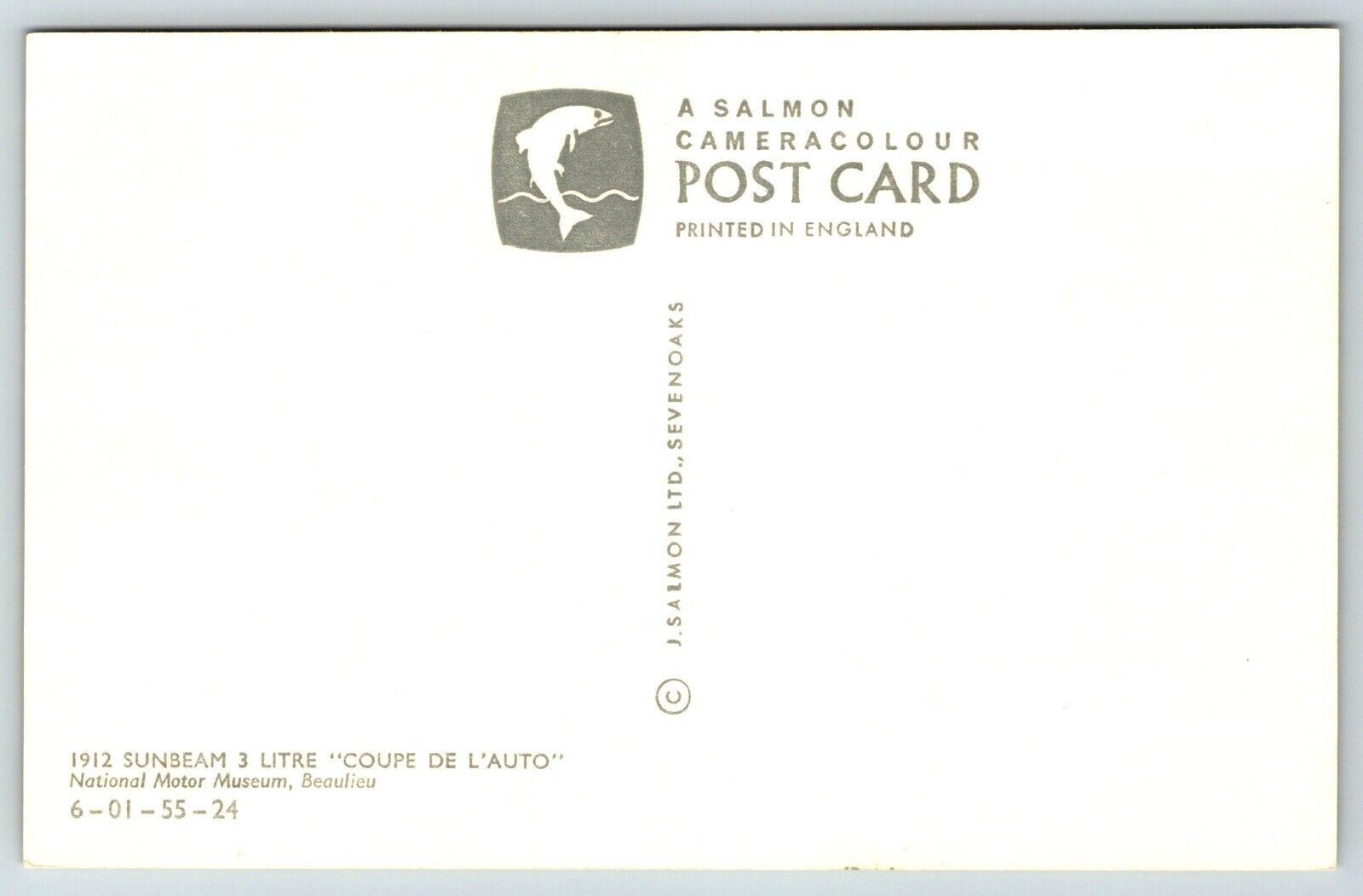 Vintage Automobile Car Postcard - 1912 Sunbeam 3 Litre | Other ...