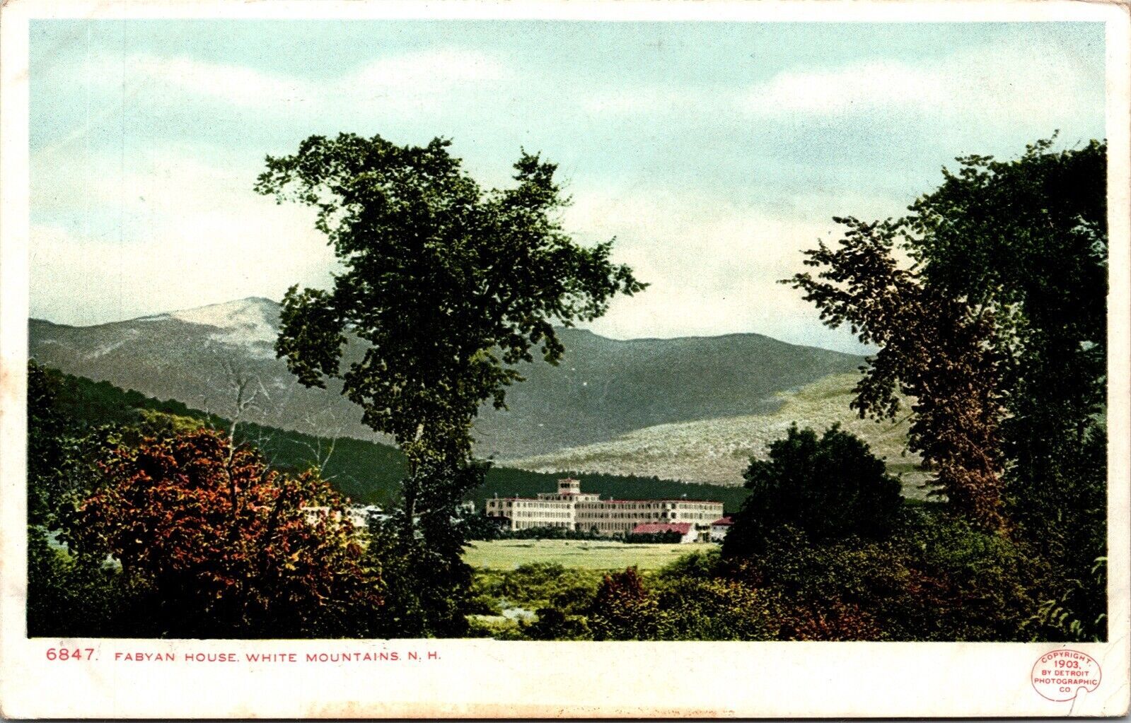 Historic Fabyan House White Mountains New Hampshire Scenic UDB WOB ...