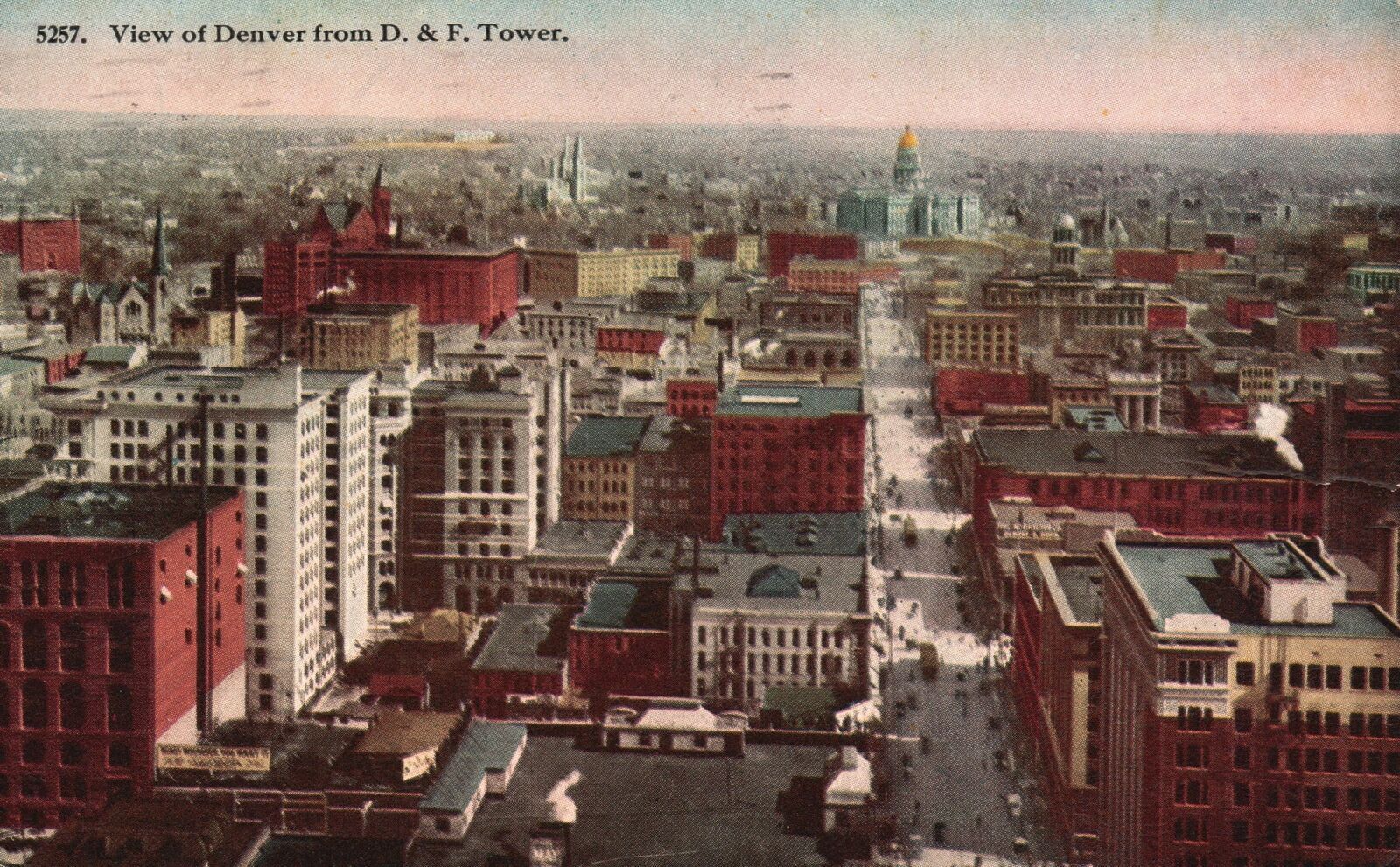 Vintage Postcard 1913 View Of Denver Historical Buildings From D. & T ...