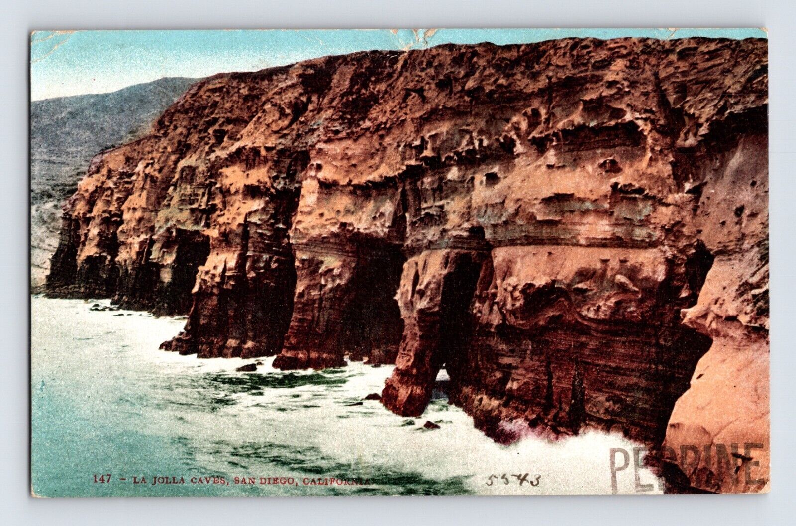 Postcard California San Diego CA La Jolla Seven Caves 1910 Posted ...