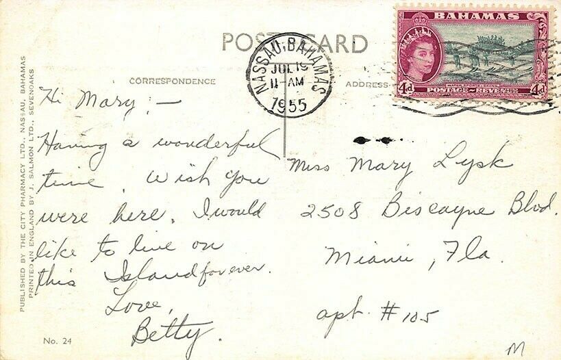 Gregory Arch Nassau Bahamas Caribbean in 1955 Postcard | Latin & South ...