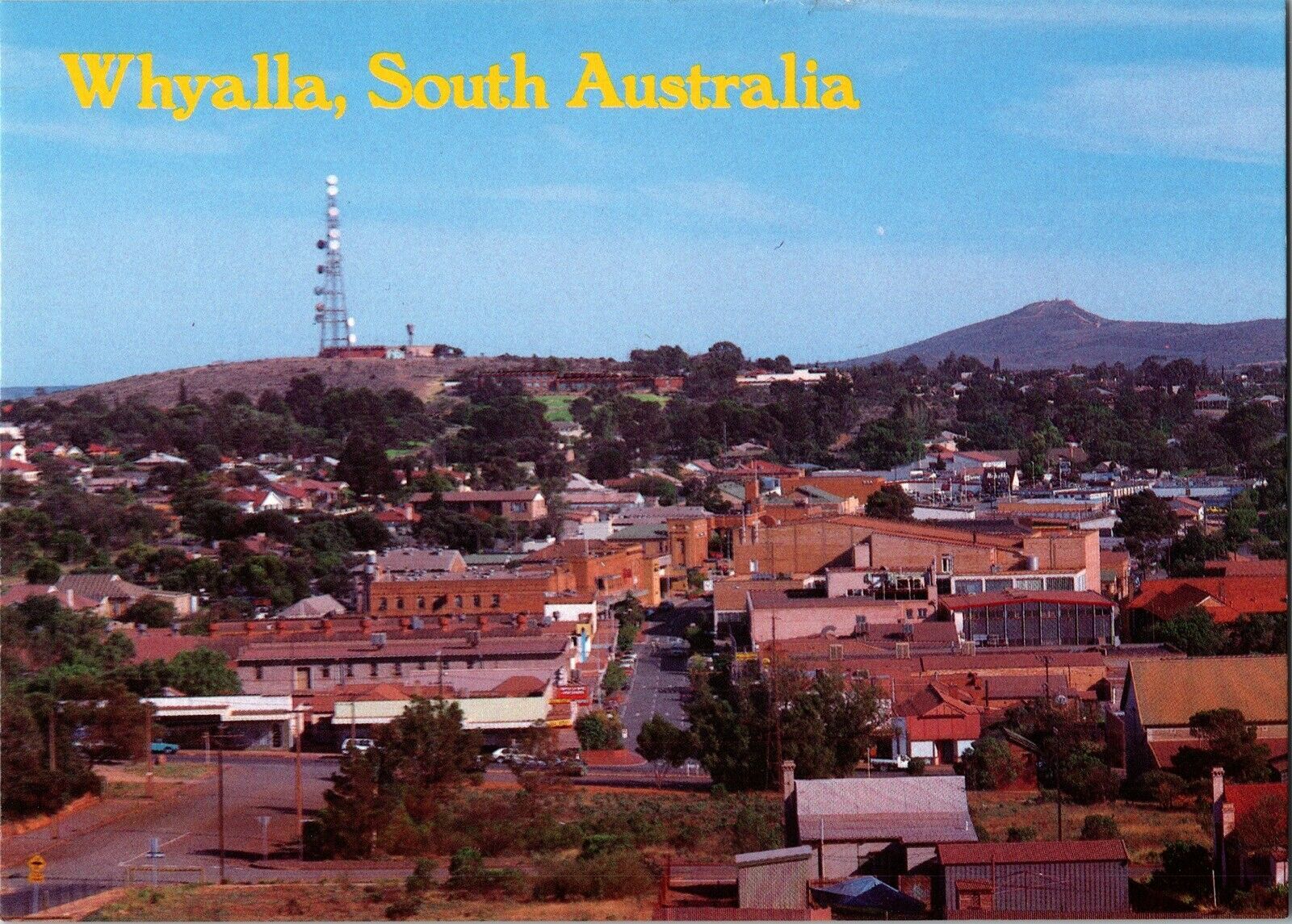 Whyalla South Australia Main Street Aerial Hummock Hill Lookout ...