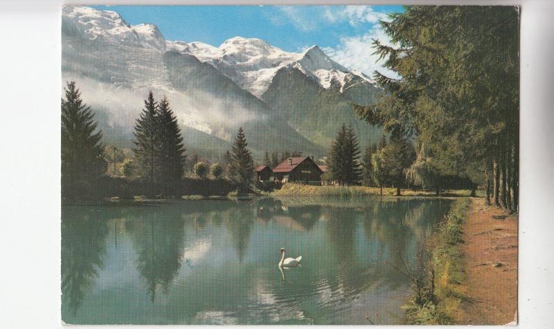 BF31571 le mont blanc vu du lac des gaillard france front/back image ...