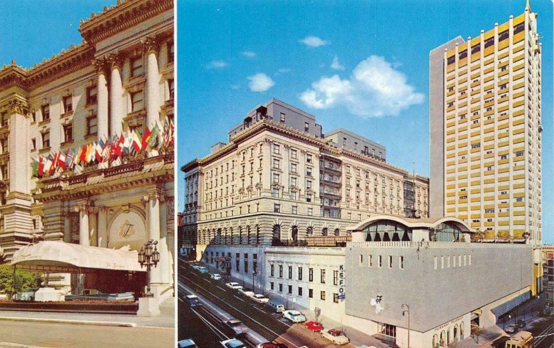 4~Postcards SAN FRANCISCO, California CA FAIRMONT HOTEL Lobby~Lounge ...