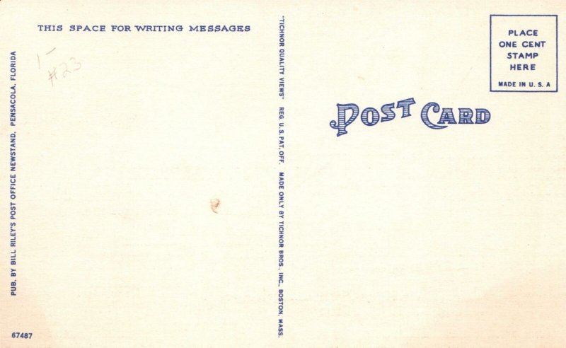 Vintage Postcard Historic Fort San Carlos at Fort Barrancas, Florida ...