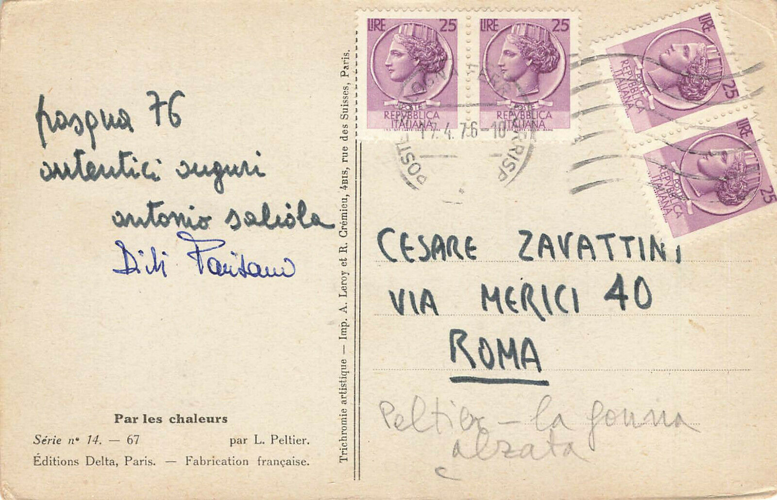 L. Peltier Artist Beautiful Woman Caught On The Wall! Postcard | Topics ...